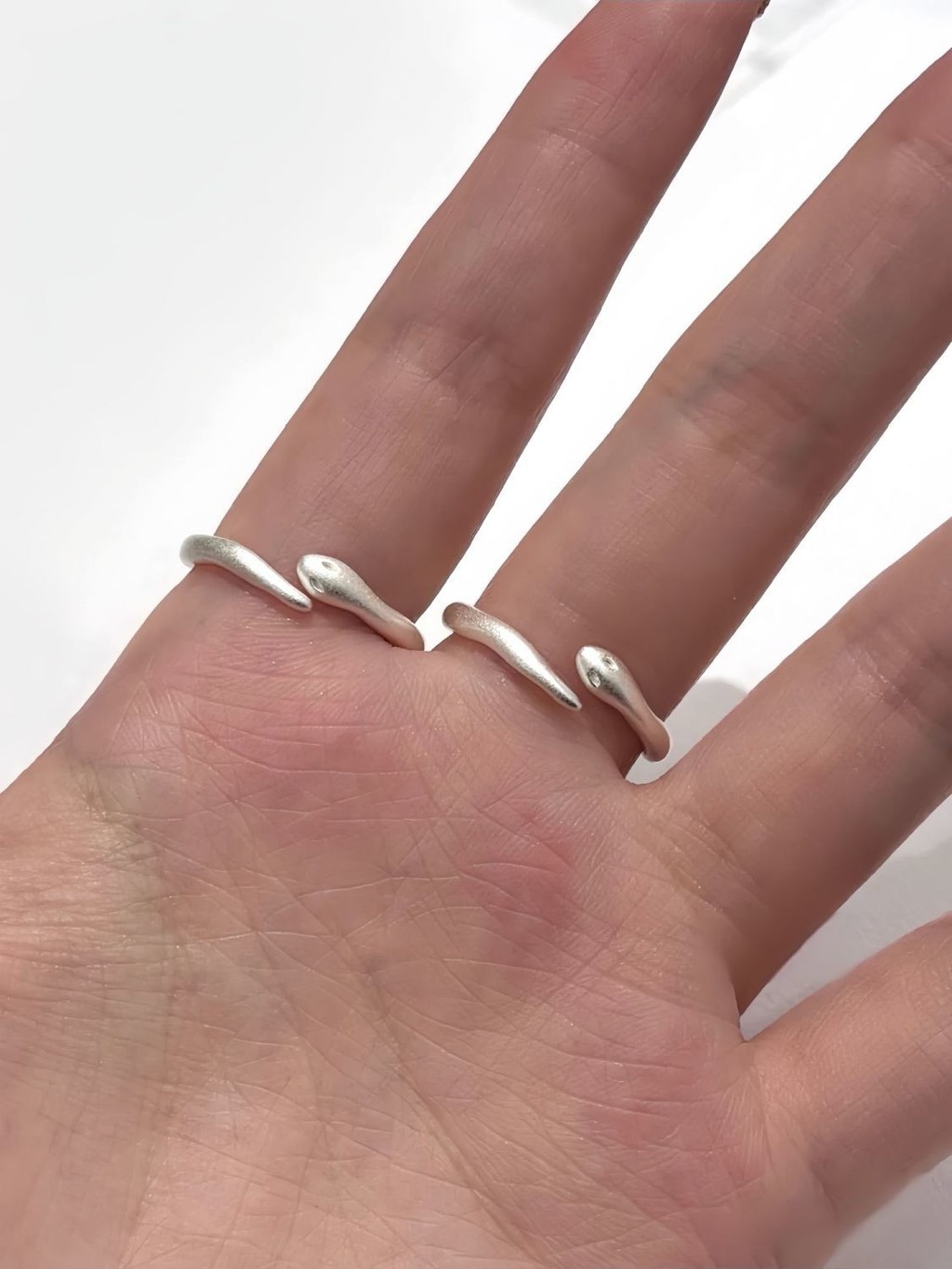 Rings Greens Green Apple and Snake Couple Ring One Ring Front and Back ...