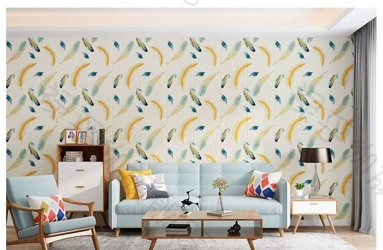 New Elegant No Trace Thickened 3D Carve Flower Wall sticker 70 x 70cm ...