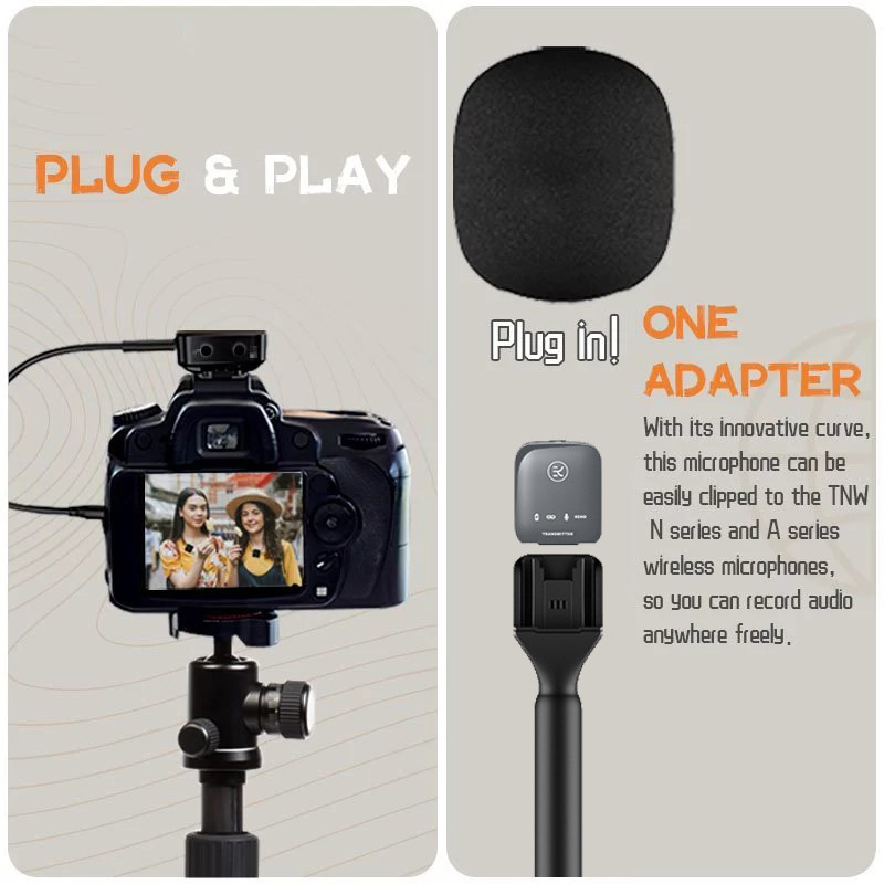 Lavalier Microphone Handheld Grip Stick with Windproof Sponge for ...