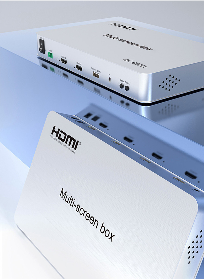 4K 60Hz Multi Screen Box 2x2 2 3 4 TV Wall Controller Video Splicer 4 ...