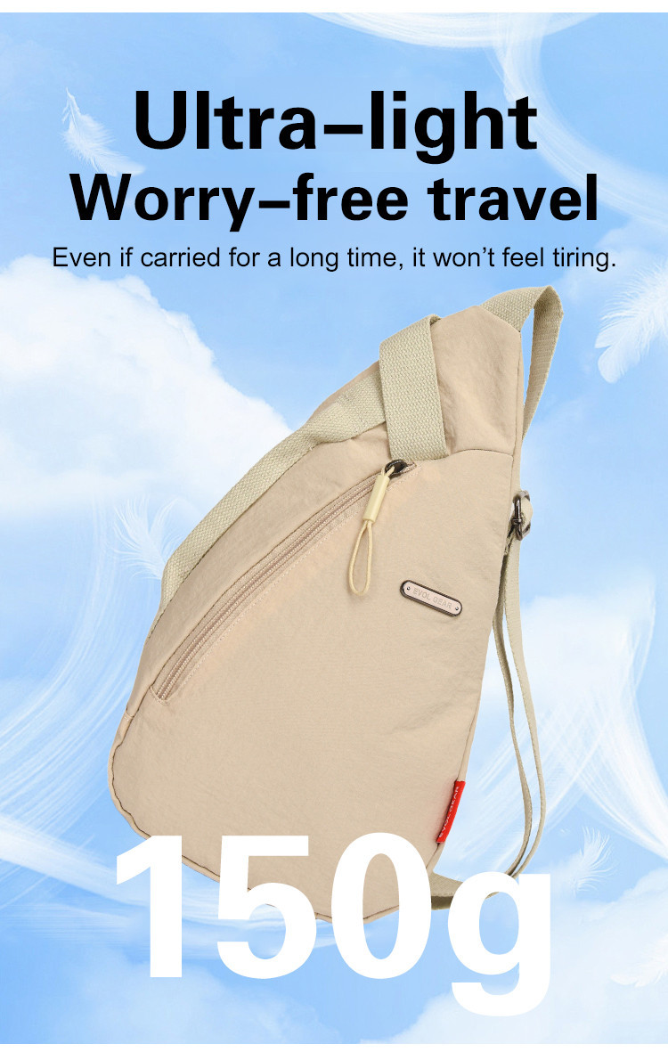 LABER LEE New Simple Crossbody Bag Korean Unisex Nylon Waterproof Chest ...