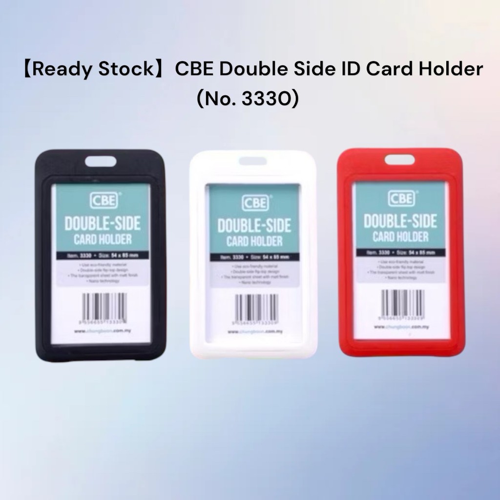 【Ready Stock】CBE Double Side ID Card Holder (No. 3330) | Shopee Malaysia
