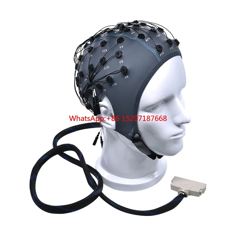 High Quality Neurofeedback 32 Channel 100% Nylon EEG Sensor Empty EEG Brain Headsets for EEG ...