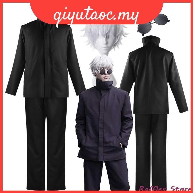 Anime Jujutsu Kaisen Gojo Satoru Cosplay Costume Glasses High School ...