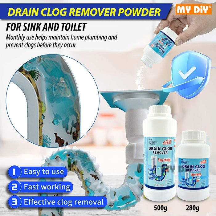 Clog Remover Powder Pipeline Dredging Powder Drain Clog Remover Power ...
