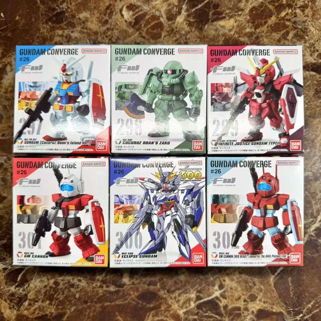 Bandai Food Toys FW GUNDAM GUNDAM CONVERGE 26 Bombs Justice Eclipse ...