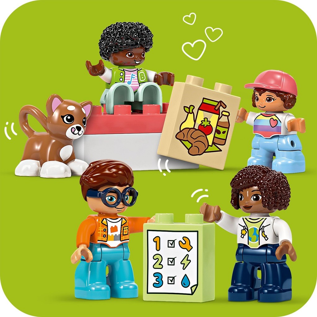 LEGO 10428 DUPLO Big Interactive Community Train Building Toy Set (103 ...