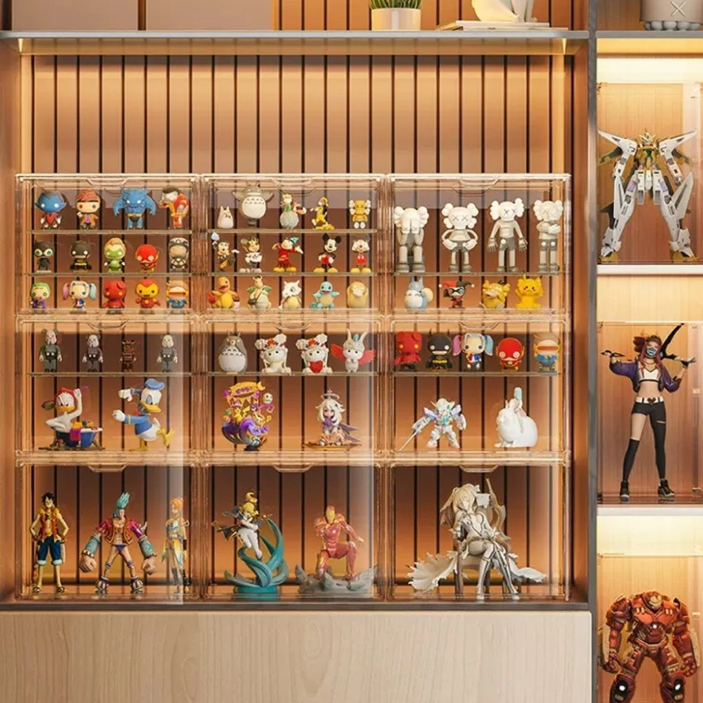 Labubu Transparent Display Box Storage Organizer Blind Box Acrylic Box ...