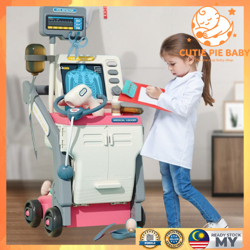 Kids Doctor Pretend Play Set Toddler Toys for Kids Girl Medical Cart ...