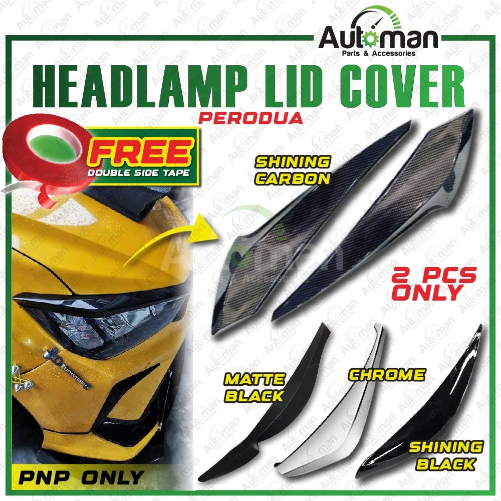 Car Eye lip Headlamp Cover Perodua Axia Ativa Alza Aruz Bezza Myvi lagi ...