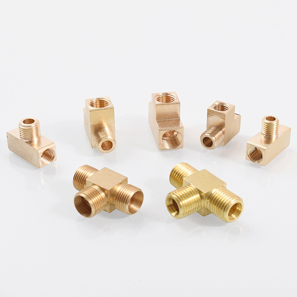 M8 M10 M12 M14 M16 M18 Brass Tee Connector | 3-Way Metric Male Female ...