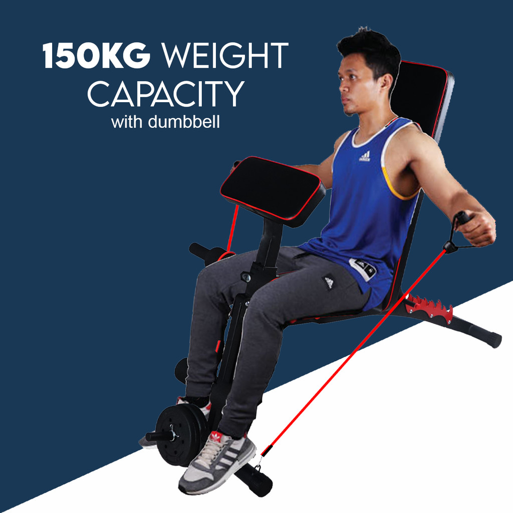 Vigor Fitness Adjustable Dumbbell Bench Gym Bench B3 / Bangku Gim ...