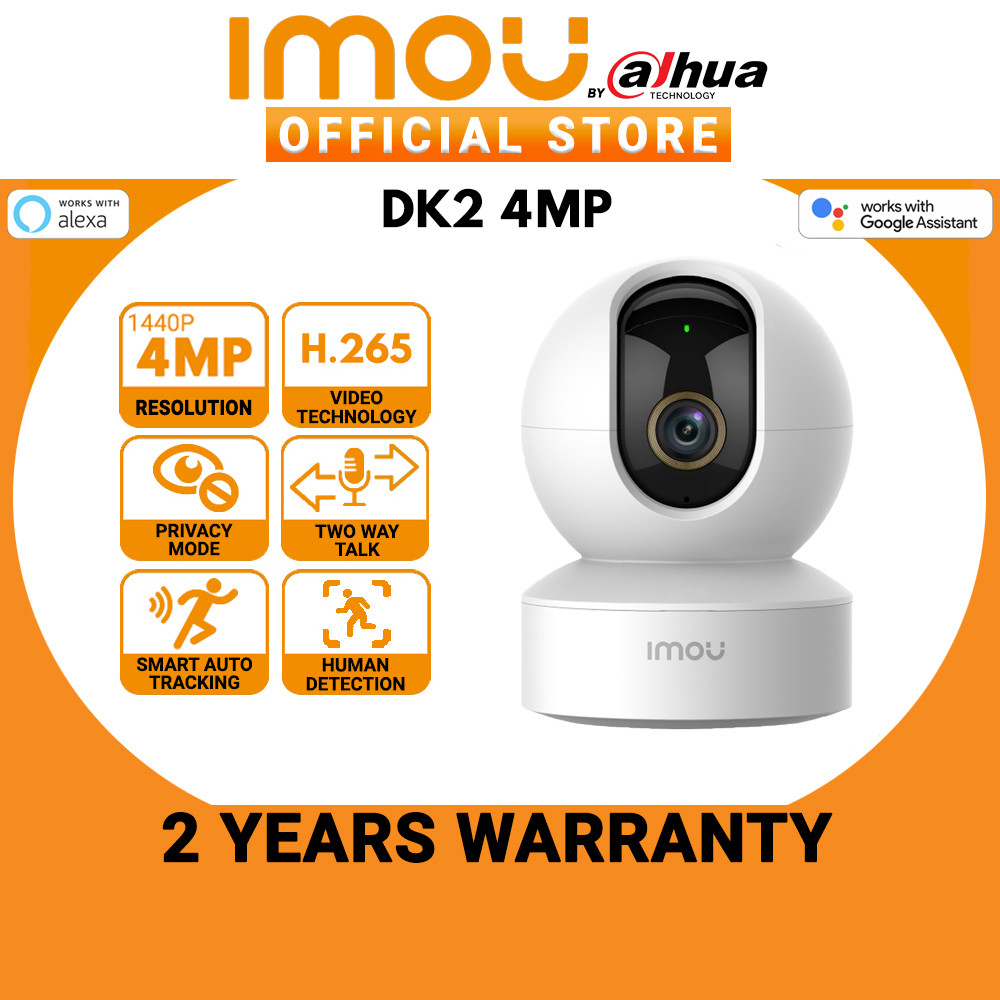 Imou DK2 4MP QHD Pan/Tilt Motion Detection Smart Tracking Two Way Talk ...