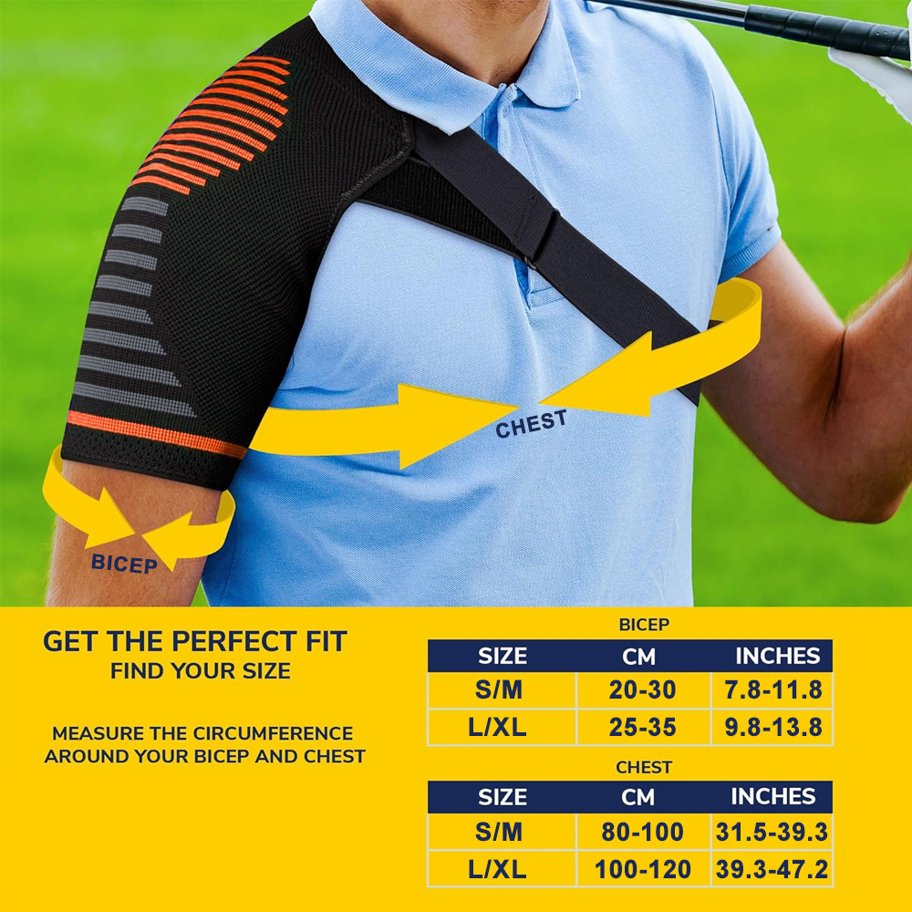 Adjustable Left/Right Shoulder Support Compression Shoulder Brace ...