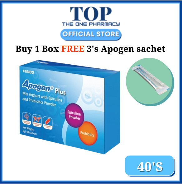 Apogen Plus Probiotic Granules 40 sachets/ 2x40 sachets | Shopee Malaysia