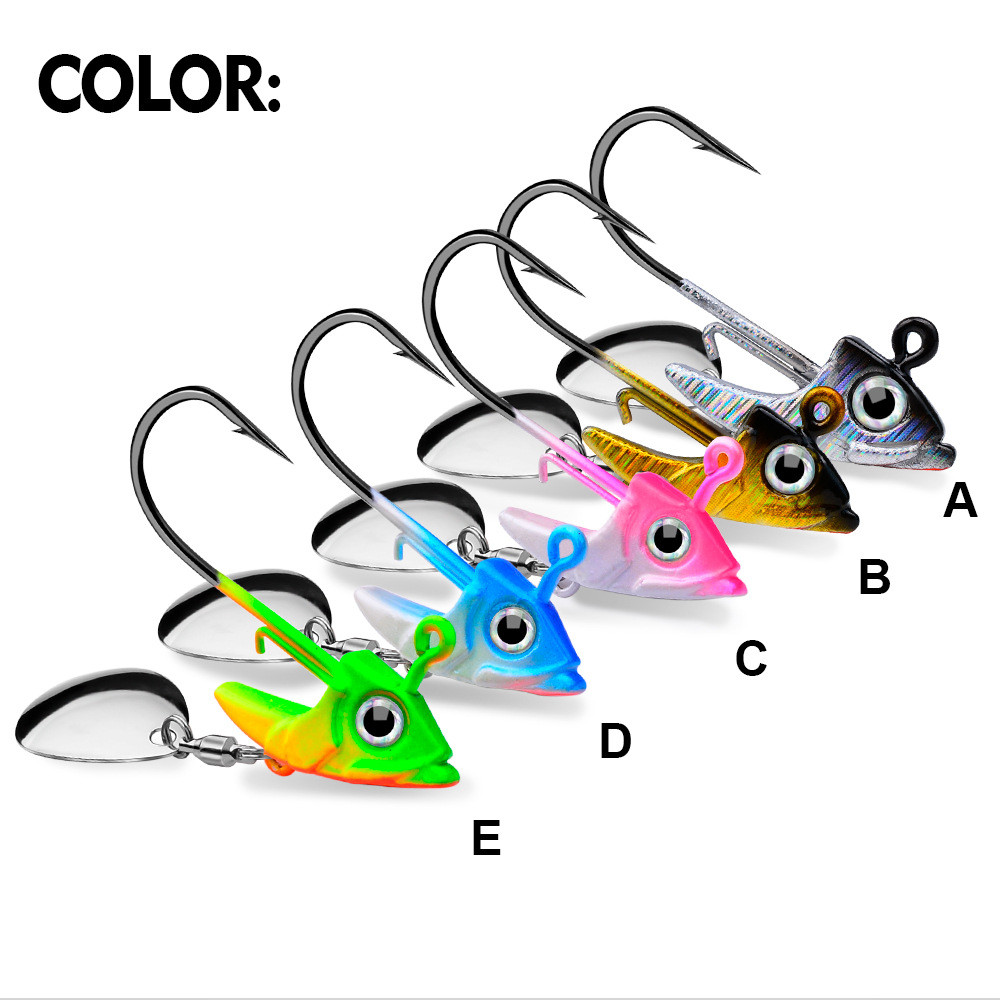 Lead Head Hook with Hook Fish Head Lead Head Hook Soft Fish ...