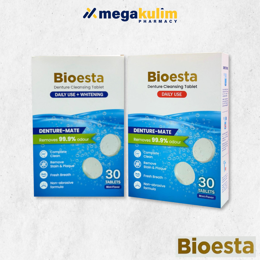 Bioesta Denture Cleansing Tablet 30tablets/Box (Daily Use / Daily Use ...