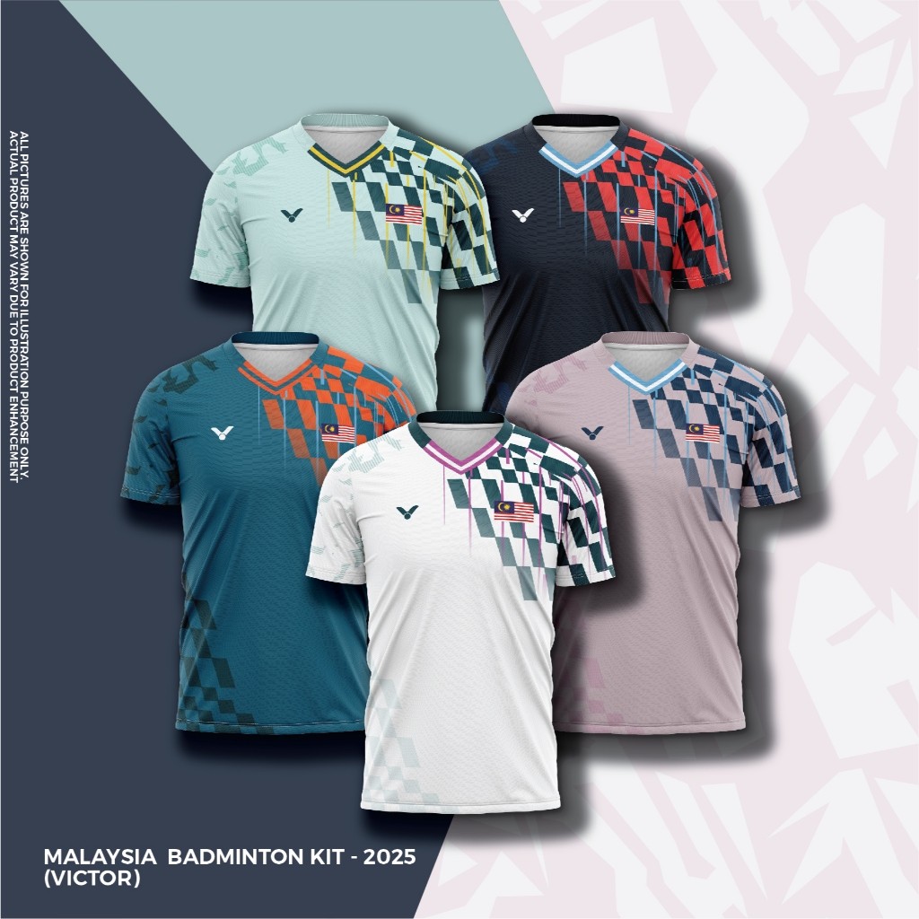 MALAYSIA BADMINTON JERSEY (NEW DESIGN 2025), BADMINTON SHIRT MALAYSIA ...