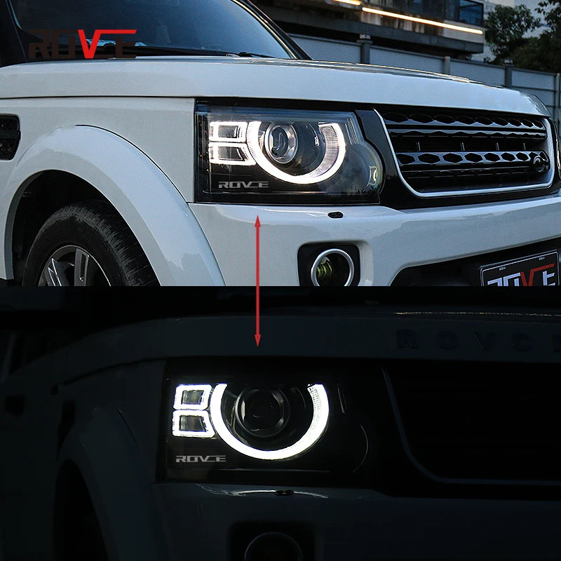 ROVCE LED Headlights for Discovery 4 2010-2016 DRL Turn Signal LED Lens ...