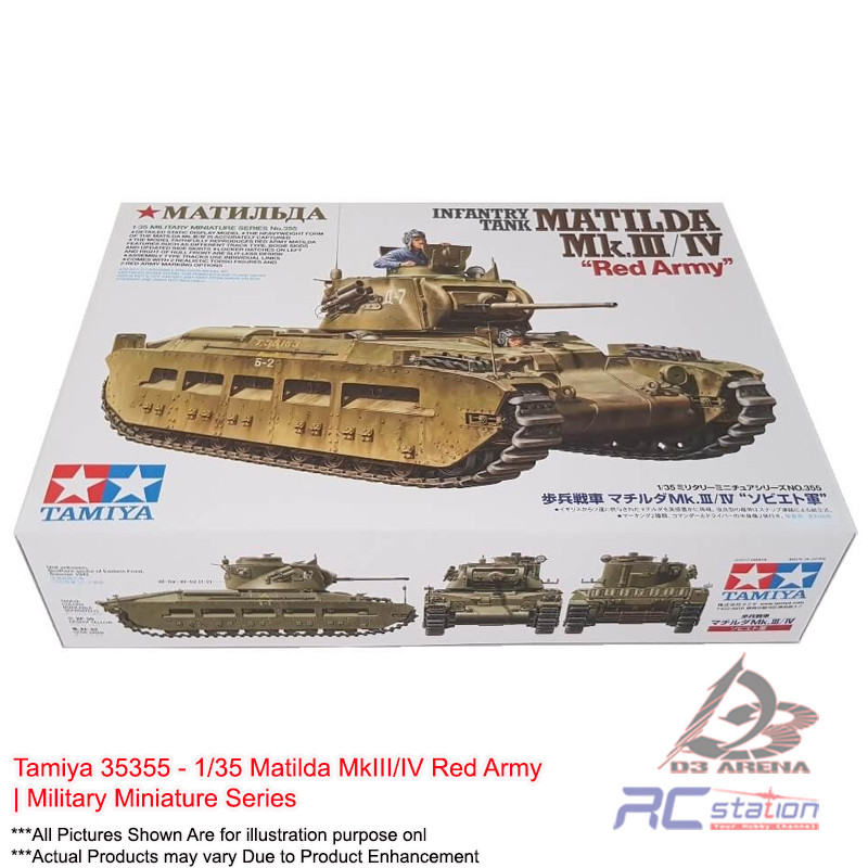 Tamiya #35355 - 1/35 Matilda MkIII/IV Red Army | Military Miniature ...
