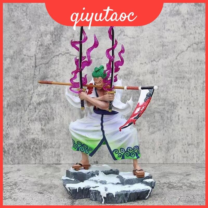 One Impressive Piece Gk Roronoa Zoro Wano Country Three Sword Statue ...