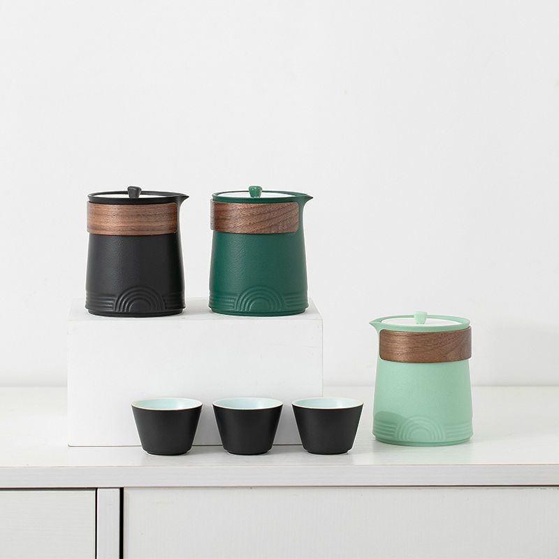 Simple Tea Set Portable Set Portable Outdoor Bag Teapot Tea Cup Simple ...