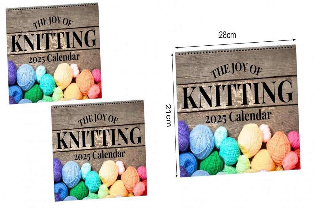 poetil 2025 Monthly Calendar Planner for Knitters Inspirational ...