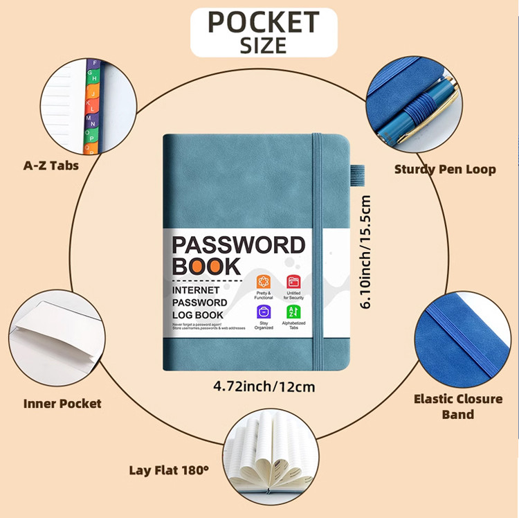 Low Price Entry Password Record Book With Colorful Alphabet Index ...