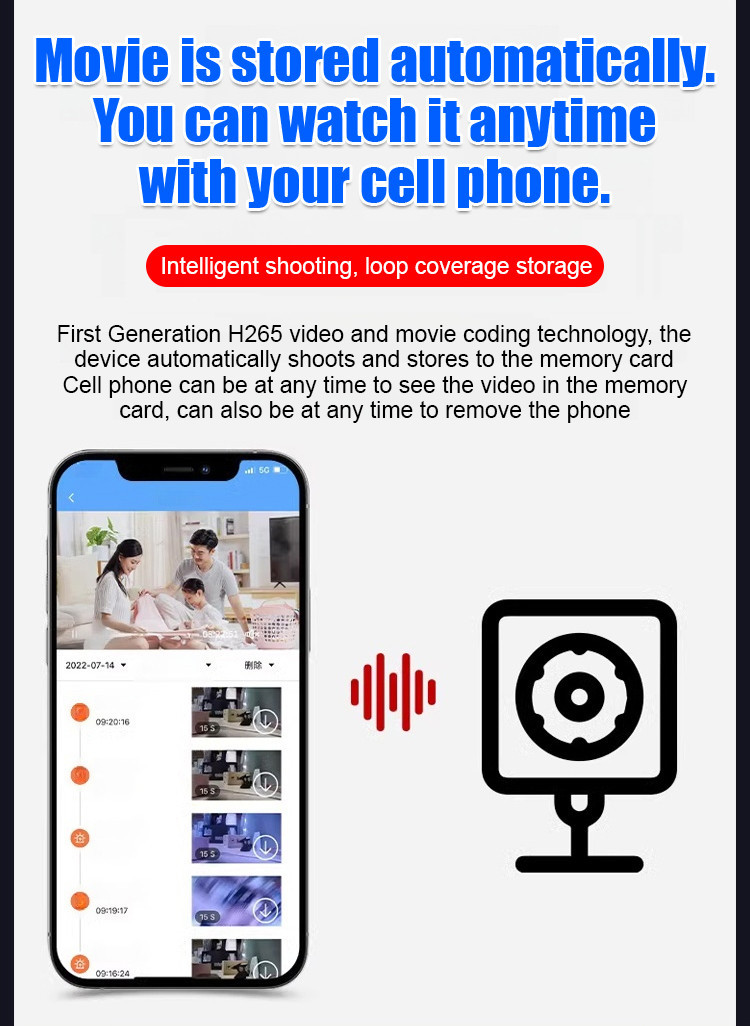 Home full-color intelligent surveillance camera remote wireless Wifi ...