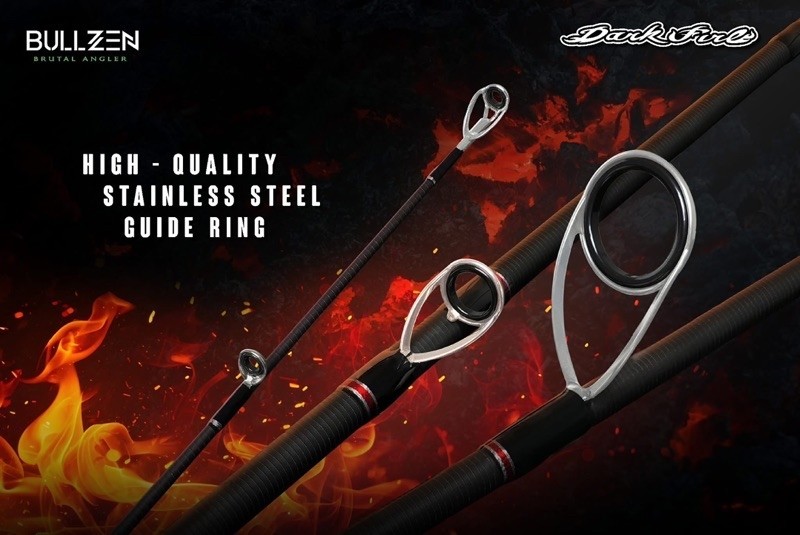 2025 BULLZEN DARK FIRE SPINNING BAITCASTING BC FISHING ROD CASTING ROD ...