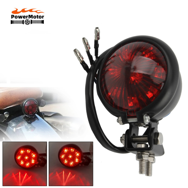 Universal Motorcycle Round Brake Light Stop Signal Lamp For Honda ...