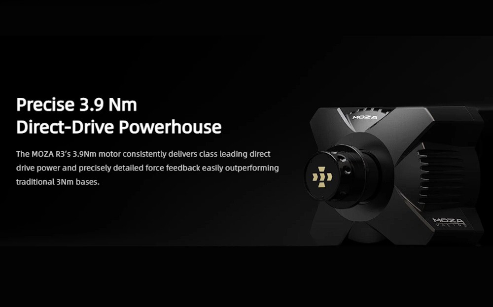 Moza R3 Racing Simulator Bundle (R3 base, ES wheel, SR-P lite 2 pedals ...