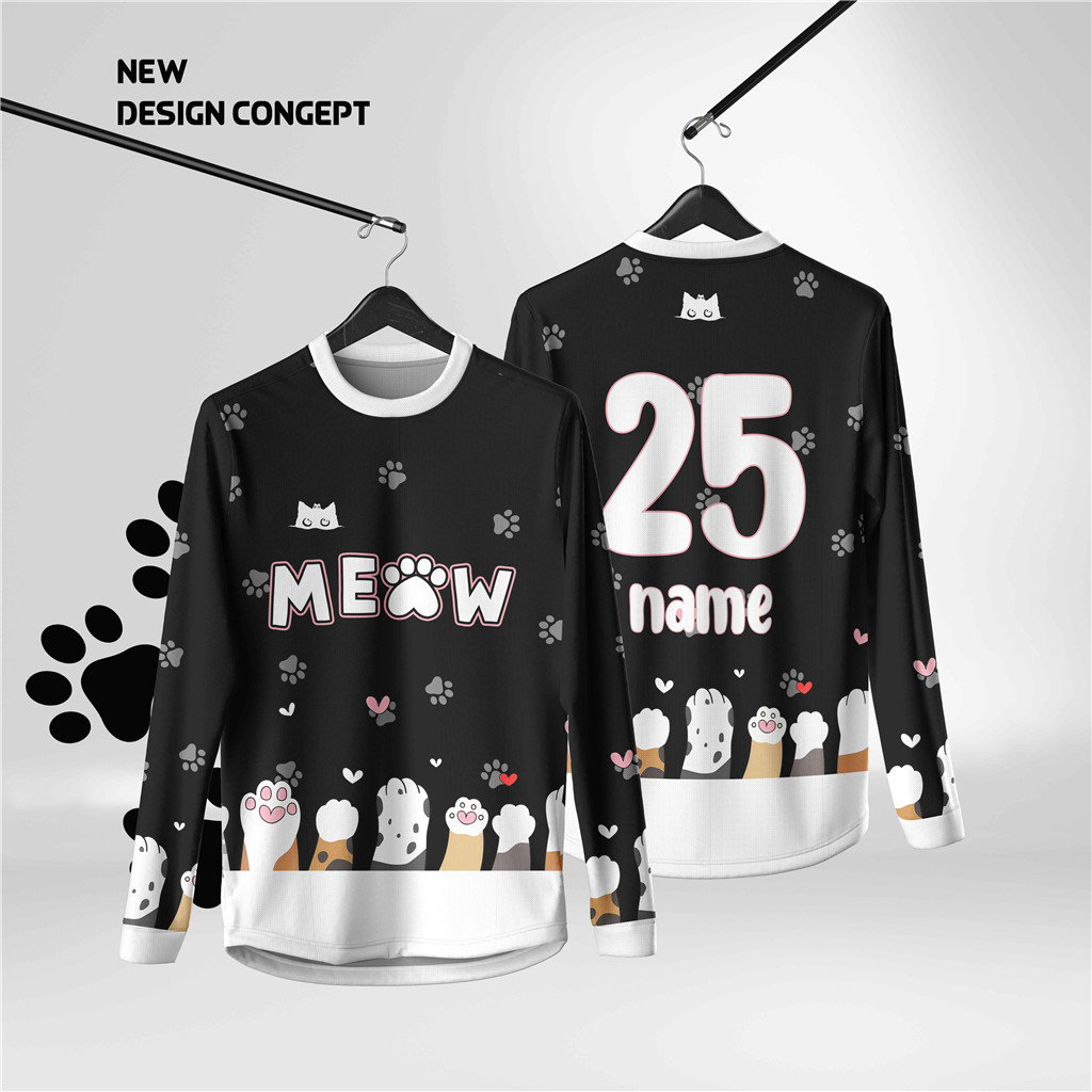 A Lovely Cat custom JERSEY COLLAR Latest Design 2025 VIRAL Baju Jersey ...