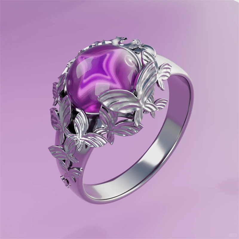 Honkai Star Rail Castorice Butterfly inspired Exquisite Open ring ...