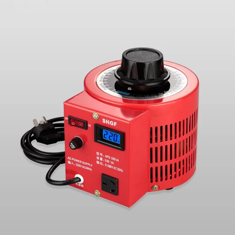 220V single-phase adjustable 0-300V carbon brush transformer 500W AC ...
