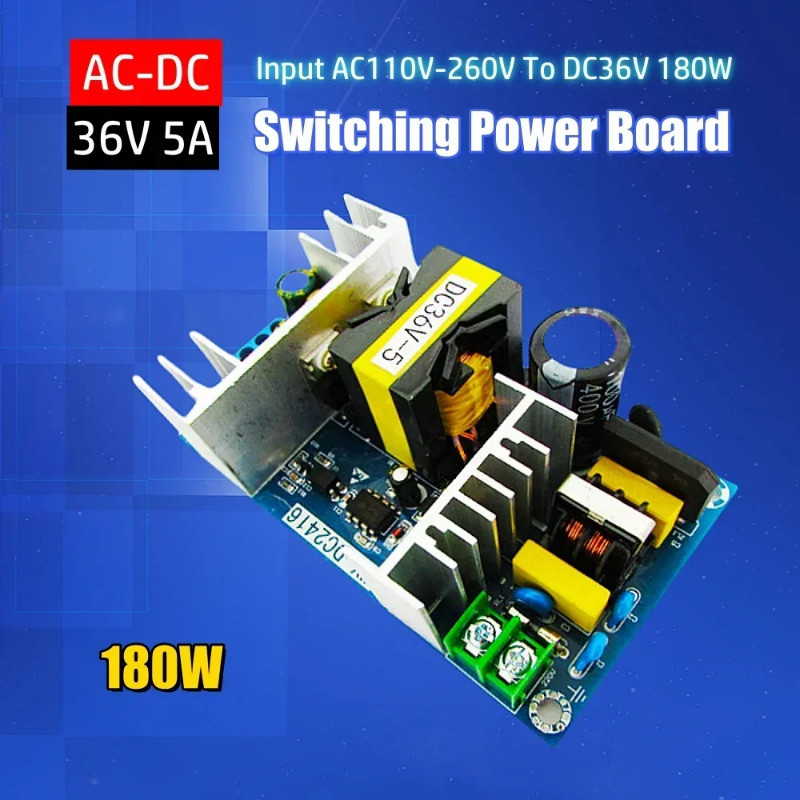 AC 110V-260V to DC 36V 5A 180W Switch Power Board DC36V Isolated Power Supply Board DC2416 High ...