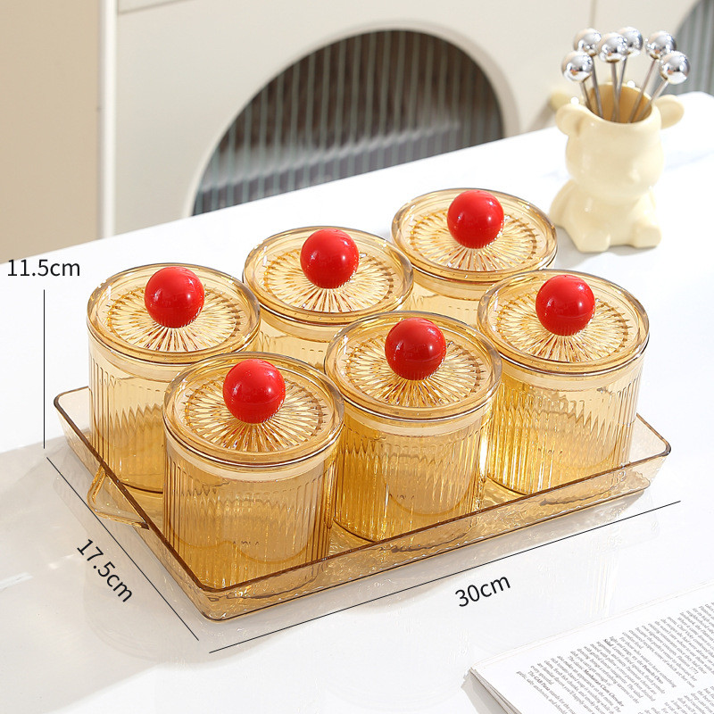 Ready Stock 6Pcs Air-Tight Acrylic Compartment Bekas Kuih raya ...