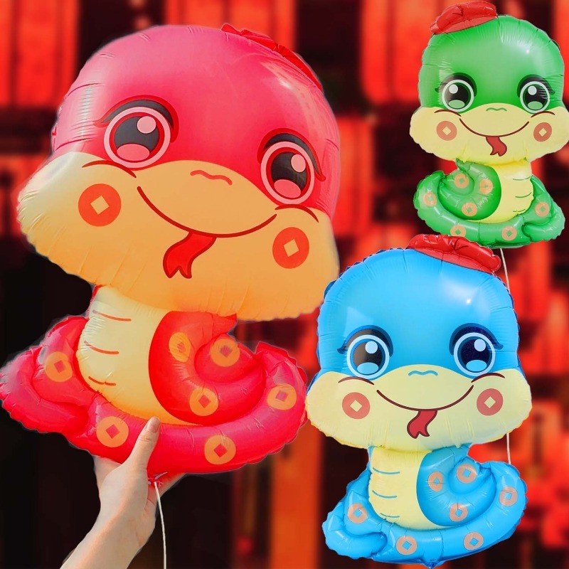 [ Featured ] 2025 Snake Year Balloon - Lucky Wealth Zodiac Snake ...
