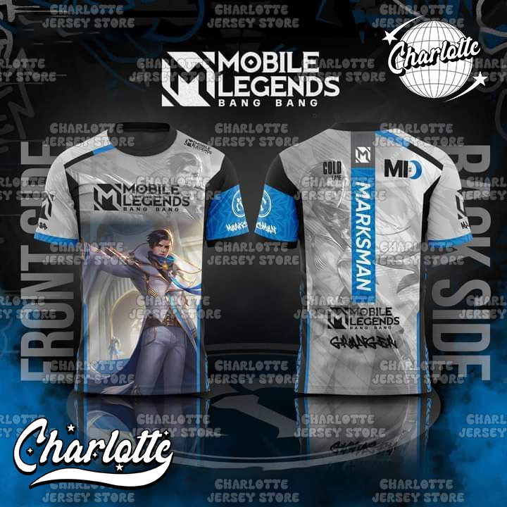 MLBB Short Sleeve Mobile Legends Short Sleeve;T-shirt;Quick-drying ...