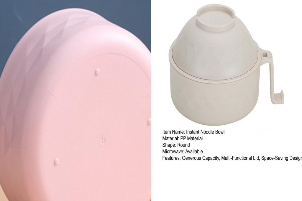 Instant Noodle Bowl Set Instant Noodle Cooker Space-saving Microwave ...