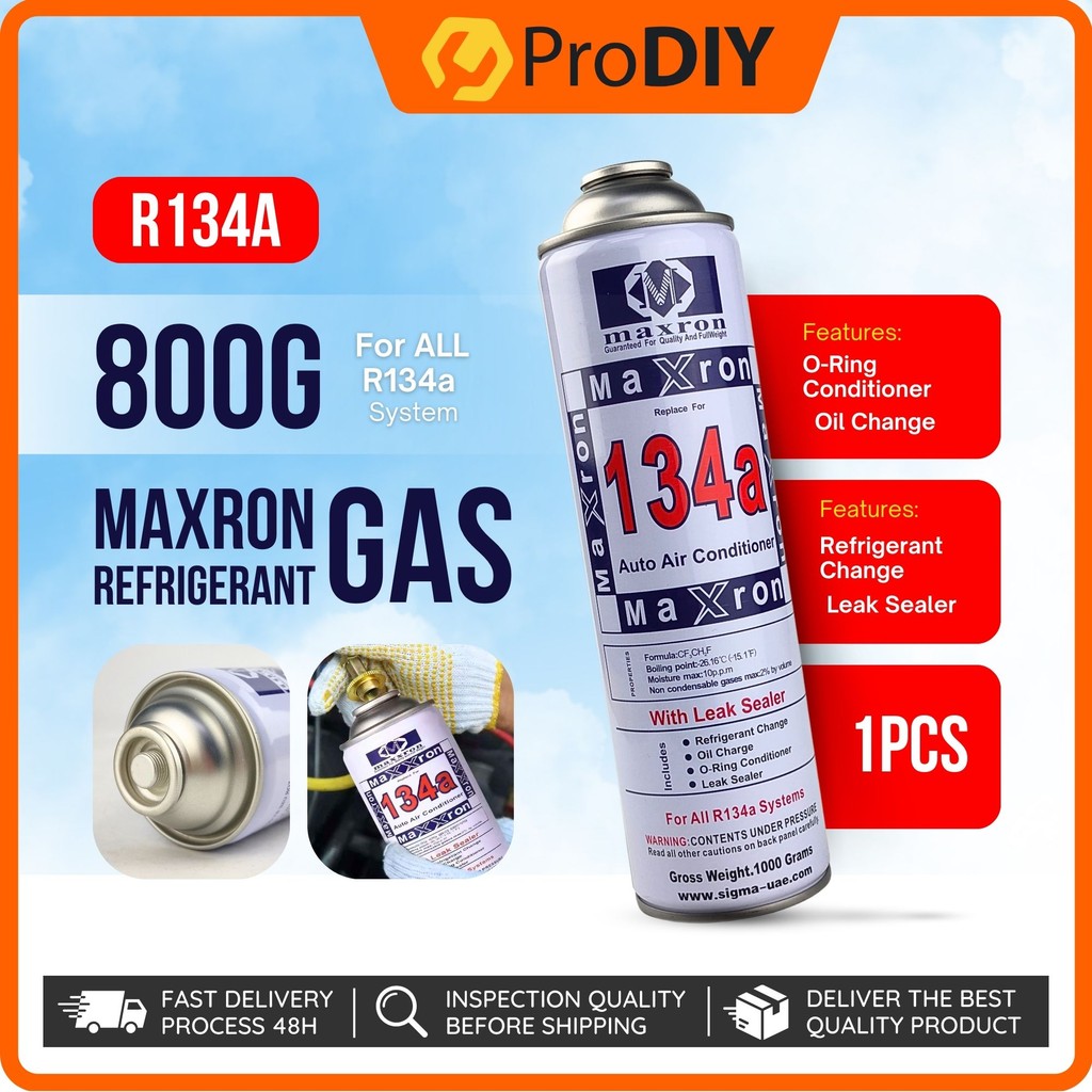 800G MAXRON Refrigerant Gas R-134A Air Conditioning Gas Car For All ...