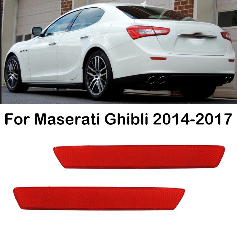 For Maserati Ghibli 2014 2015 2016 2017 Rear Bumper Reflector Warning ...