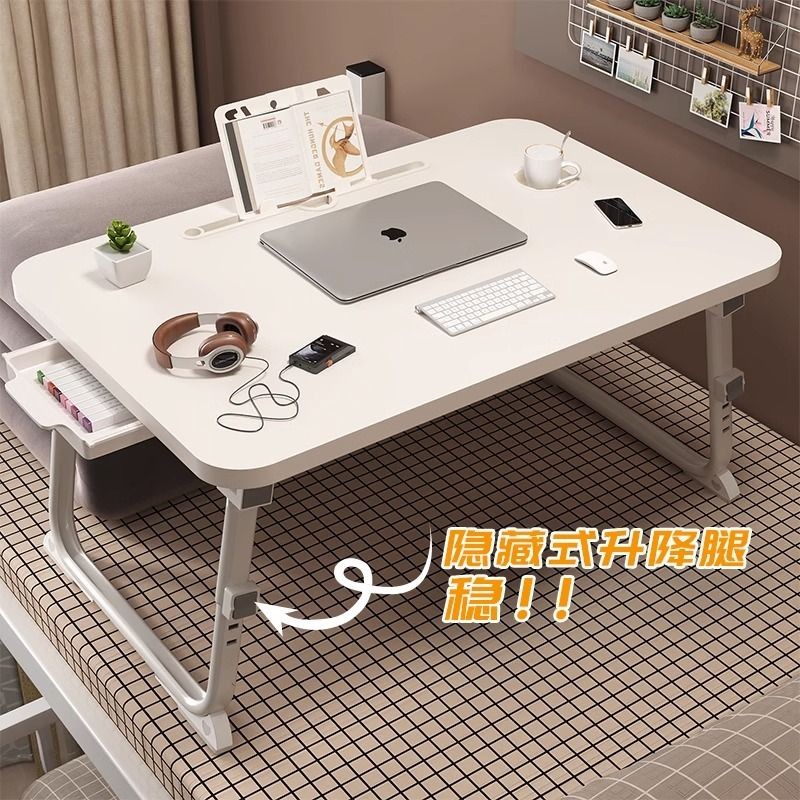 Liftable Bed Small Table Folding Table Dormitory Upper Bunk Study Table ...