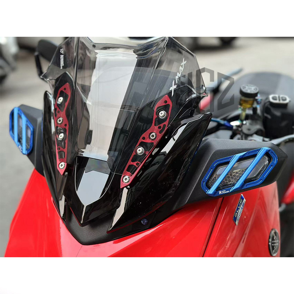 XMAX V2 Windshield Motorcycle CNC Windscreen with Bracket Visor Air ...