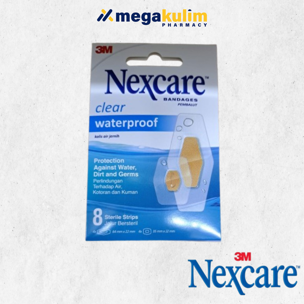 3M Nexcare Plaster Clear Waterproof 8pcs/Pack | Shopee Malaysia