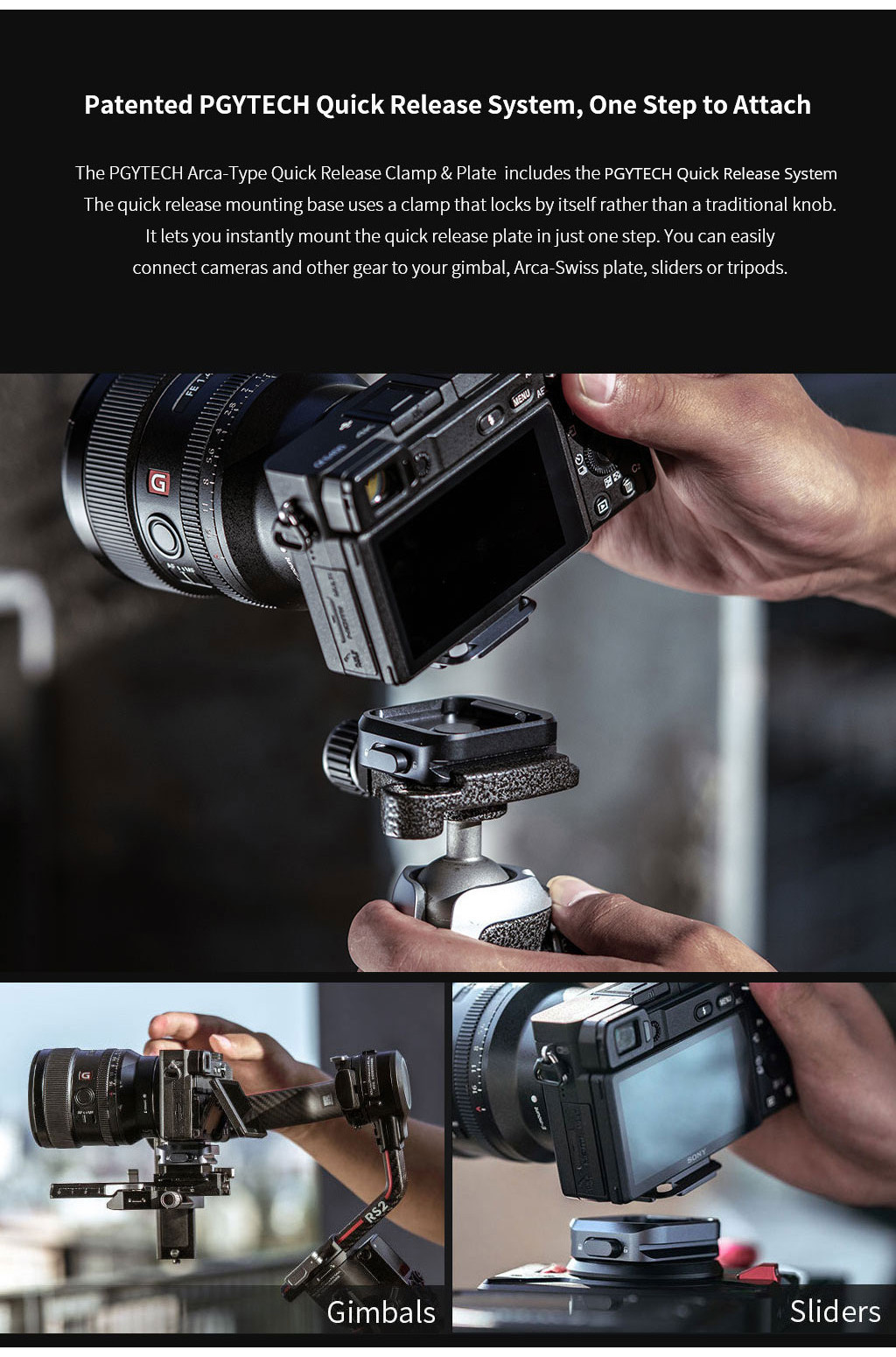 PGYTECH Arca Quick Release Base Camera Mounting Plate | Shopee Malaysia