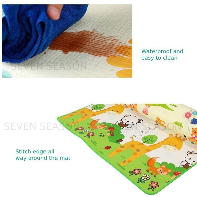 Random Design Baby Play Mat Baby Crawling Mat Reversible Baby Playmat ...