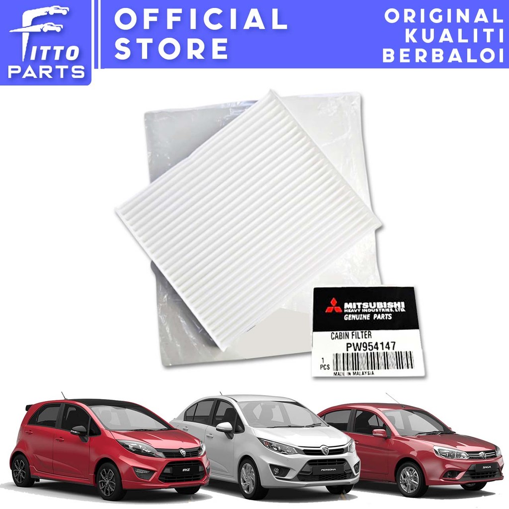 AIRCOND CABIN FILTER (Sanden System) PW954147 - PROTON IRIZ, SAGA VVT ...