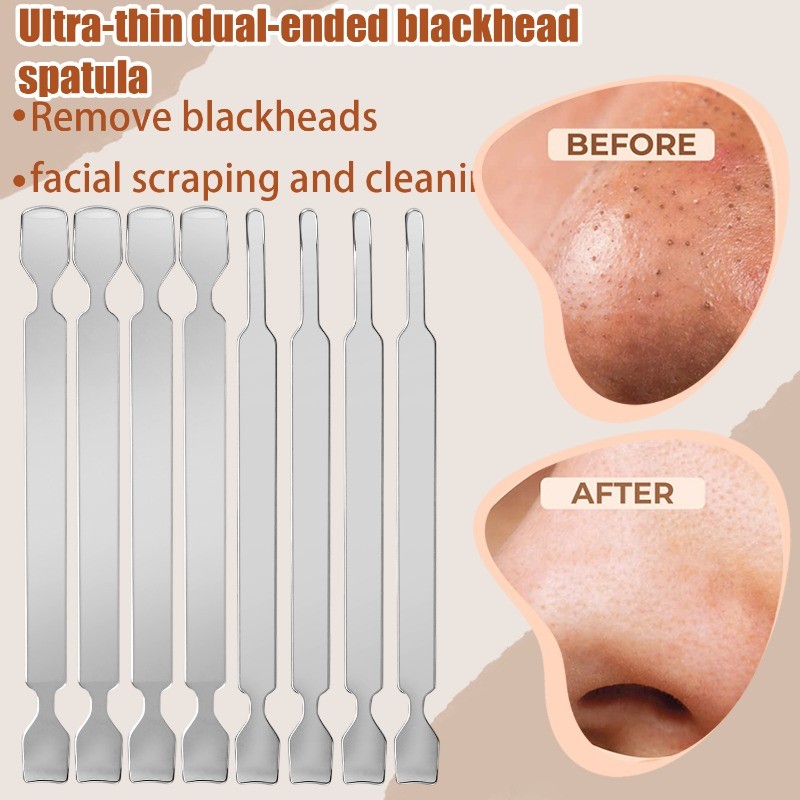 Blackhead Cleaning Scraper - Double Head Skin Scrubber Shovel ...