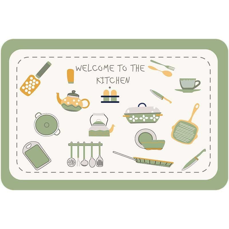 Coffee Straw Mat Coffee Machine Drain Pad Kitchen Countertop Absorb ...